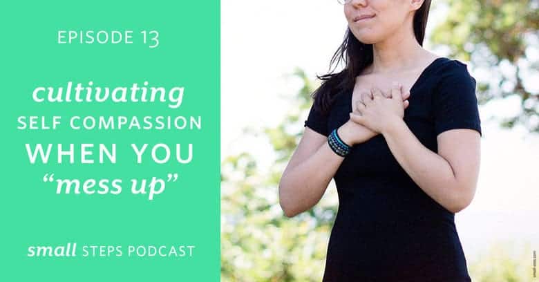 Small Steps Podcast #13: Cultivating Self Compassion When You “Mess Up ...